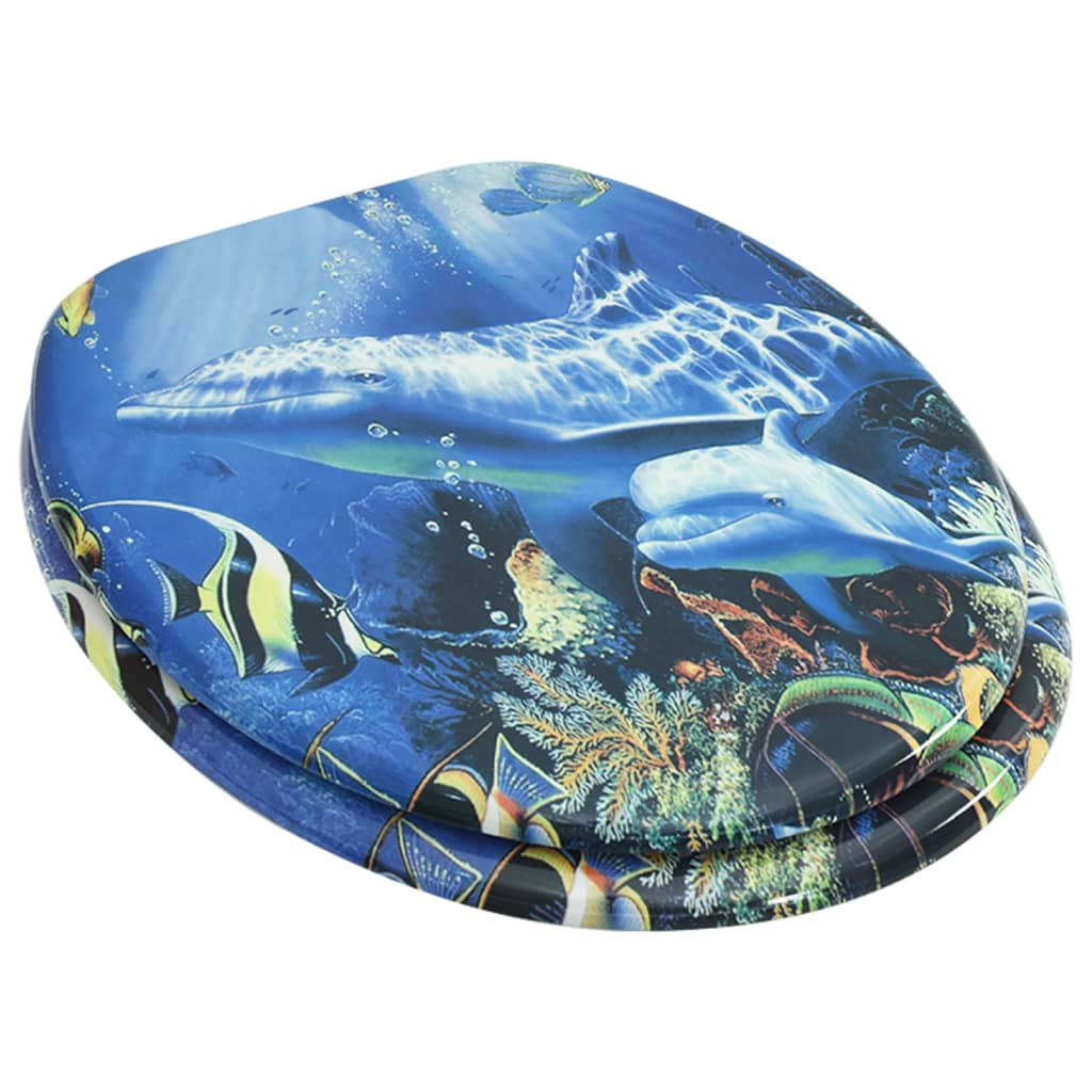 Asiento inodoro WC MDF tapa delfines- COMFORTXL | Leroy Merlin