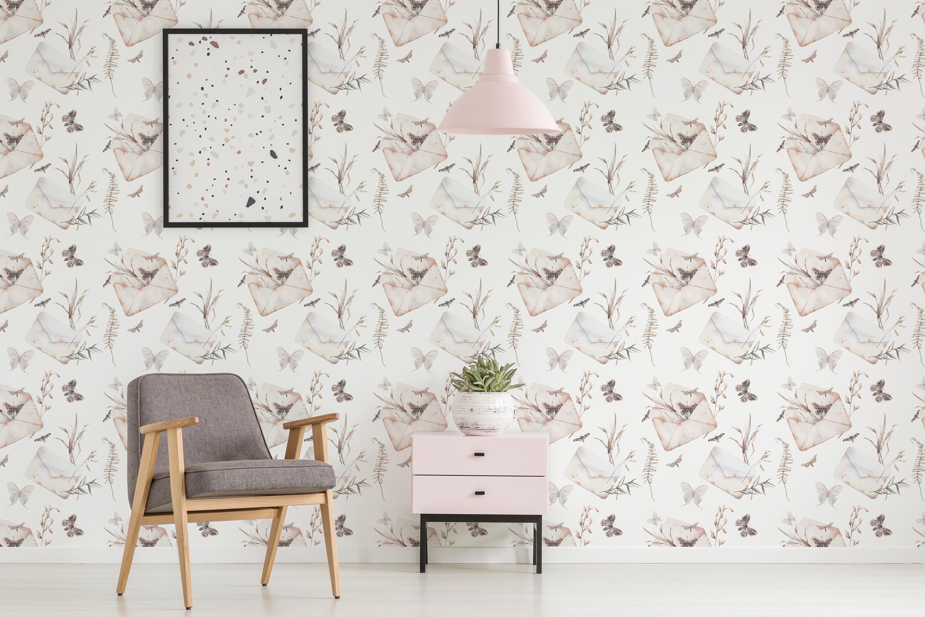 Alphabet Blooms Wallpaper | Leroy Merlin