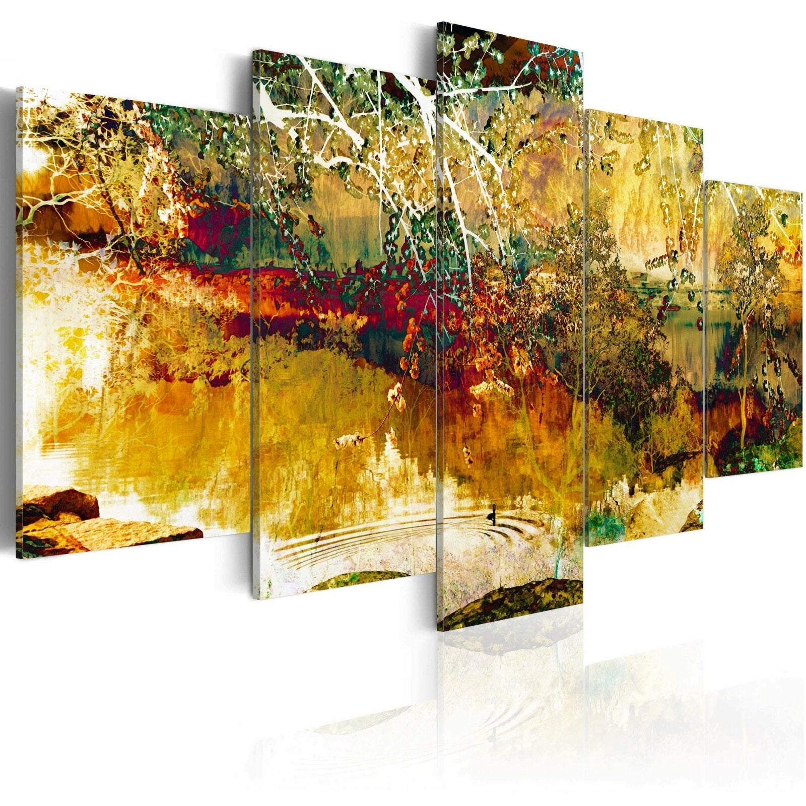 Tableau jardin abstraction - 200 x 100 cm | Leroy Merlin