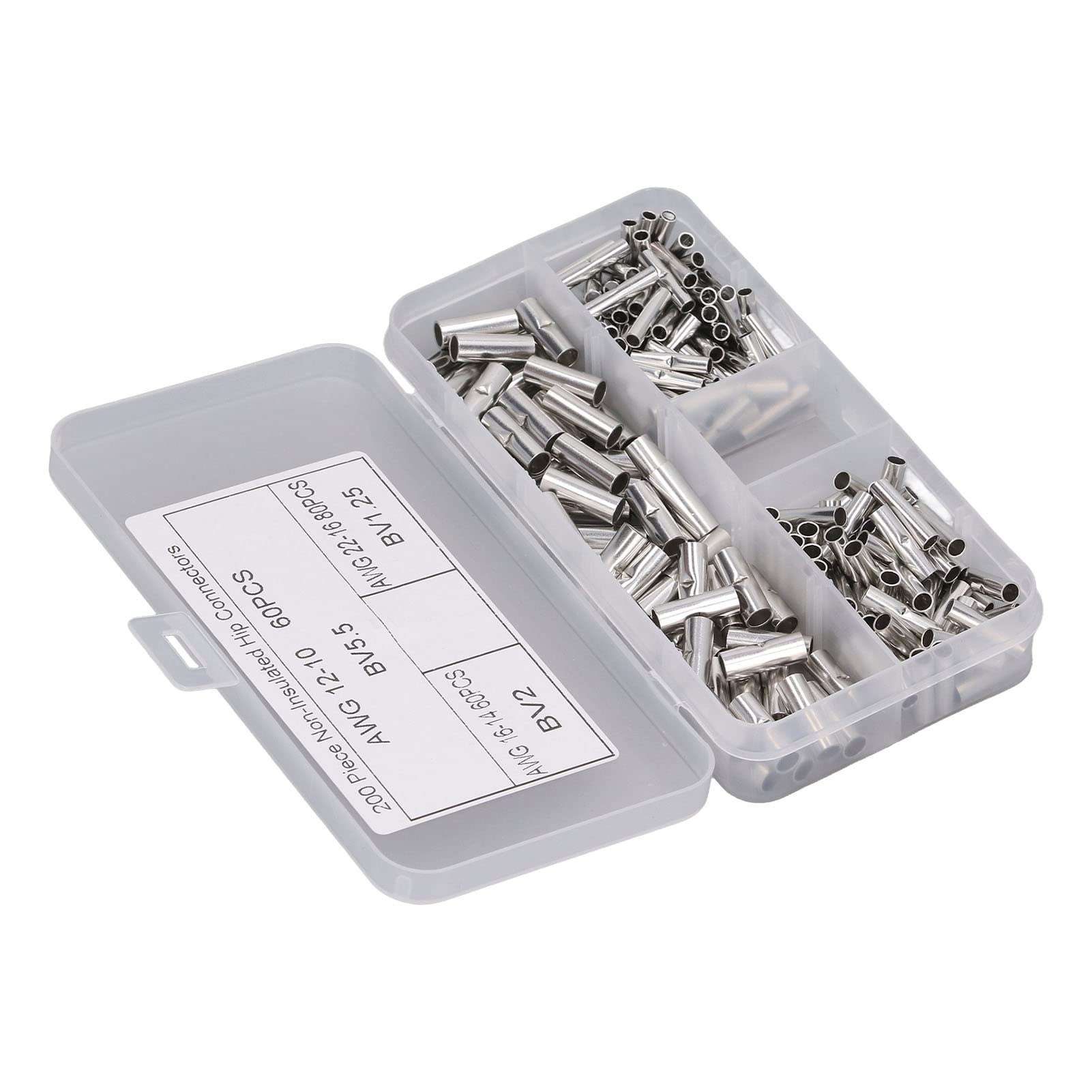 200 piezas de conector de terminal de crimpado macho y hembra de cobre ...