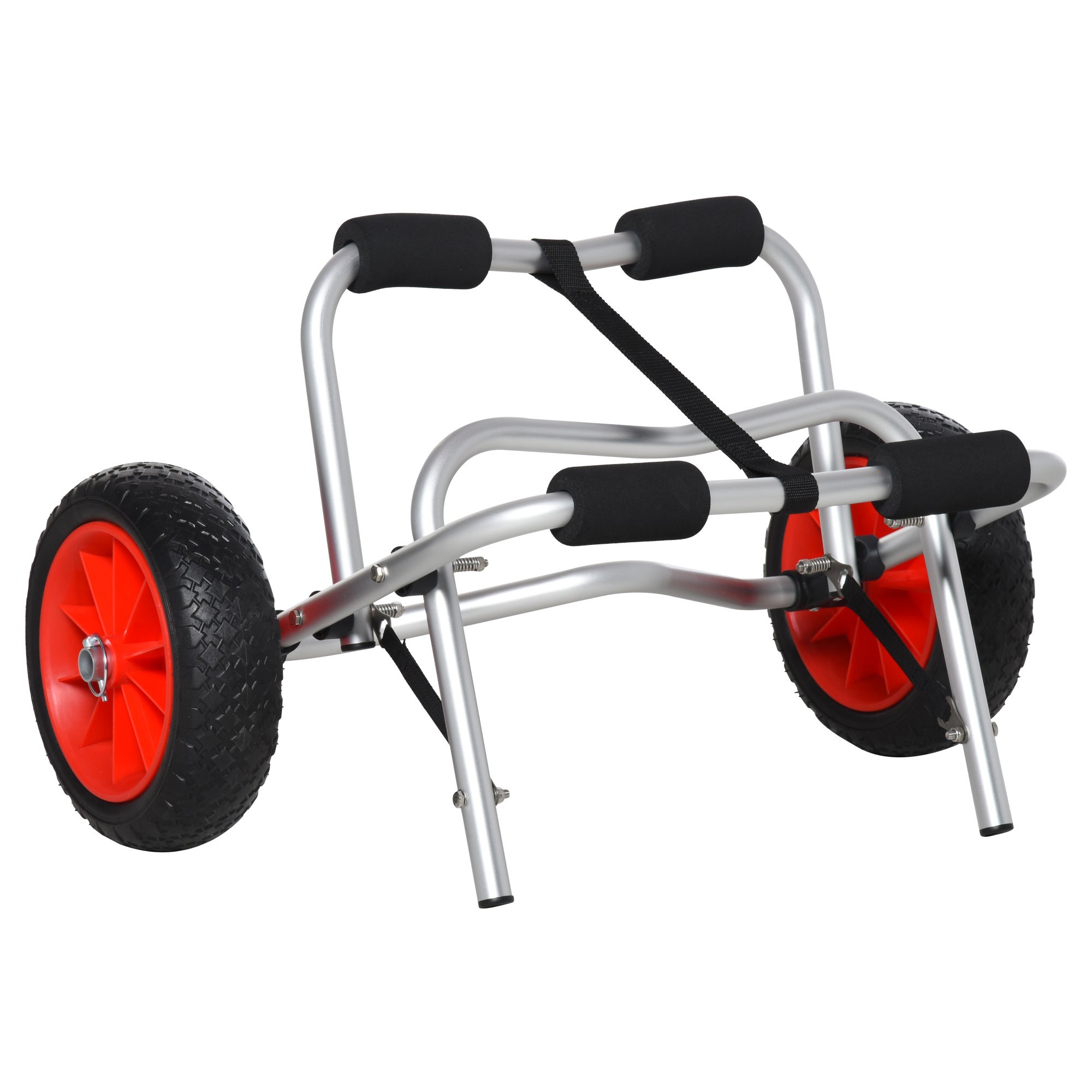 Chariot aluminium pliable pour et surf, sangles et roues synthétiques ...