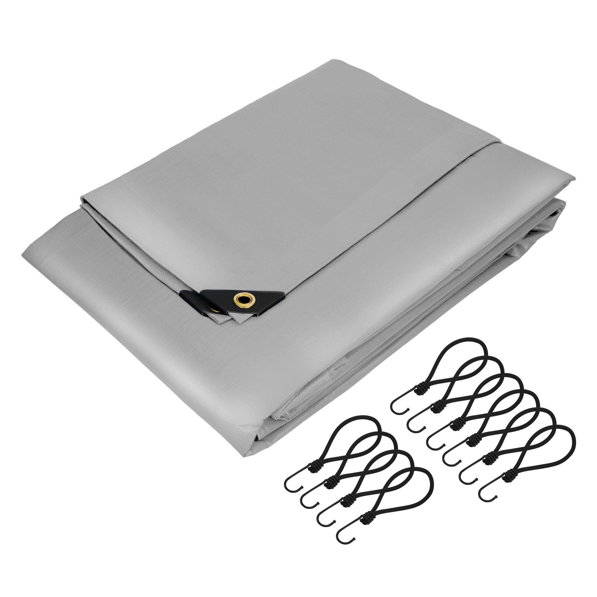 ECD Germany Bâche de couverture Premium Bâche en tissu avec oeillets ...