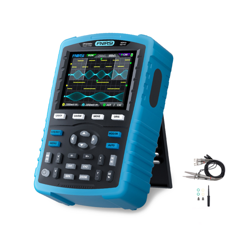 Oscilloscope numérique fluorescent portatif 2 en 1, double canal avec ...