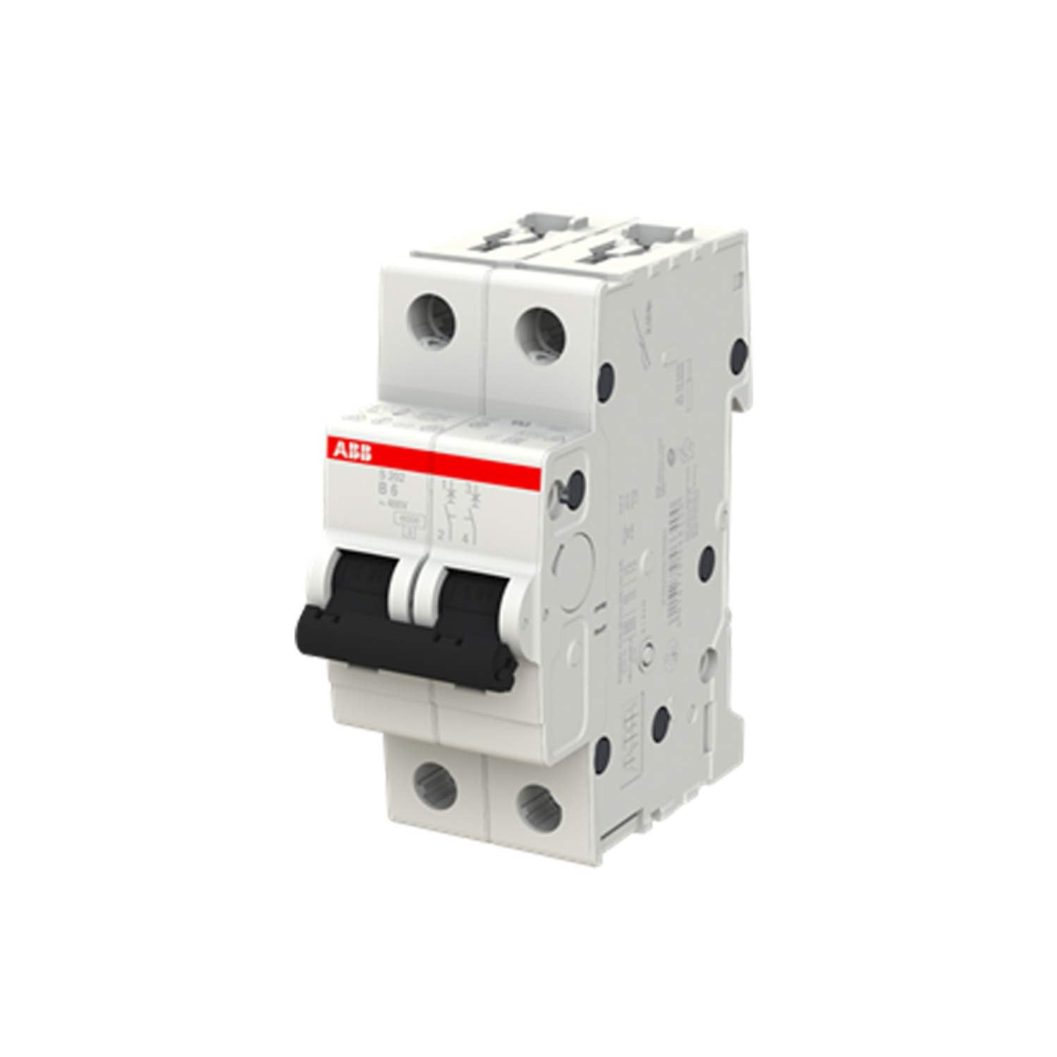 Disjoncteur - abb s202 - 2 poles - 16a - courbe b - bornes à vis - 10ka ...