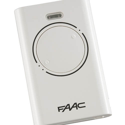 FAAC XT2 Remote control 2 channels 433MHz White original transmitter Rolling Code SLH LR ...