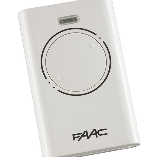FAAC XT2 Remote control 2 channels 433MHz White original transmitter Rolling Code SLH LR ...