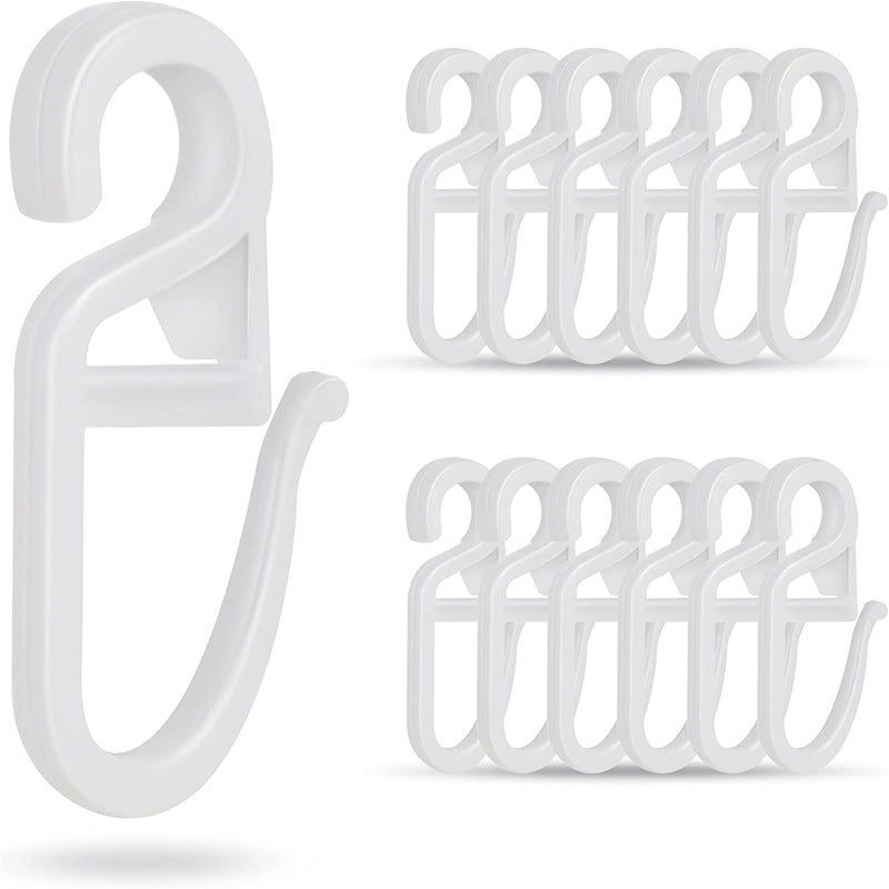 60pcs crochet de rideau pour rail de rideau et tige, accessoires de ...