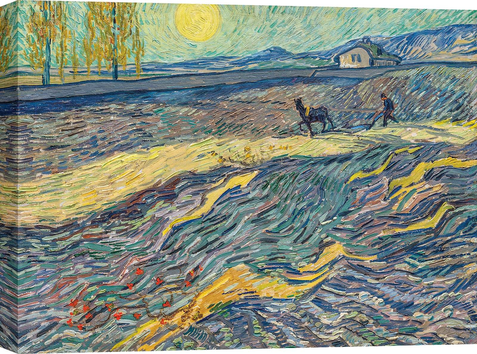 Cuadro Vincent van Gogh, Campo con arado - 70x50 cm | Leroy Merlin