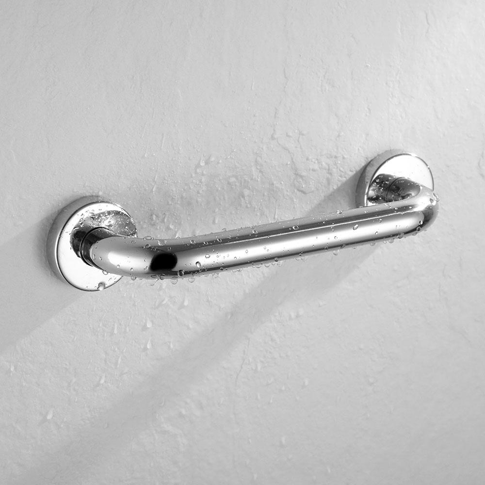 Kibath Barra de Apoyo Baño antideslizante 25 cm acero inoxidable cromo ...