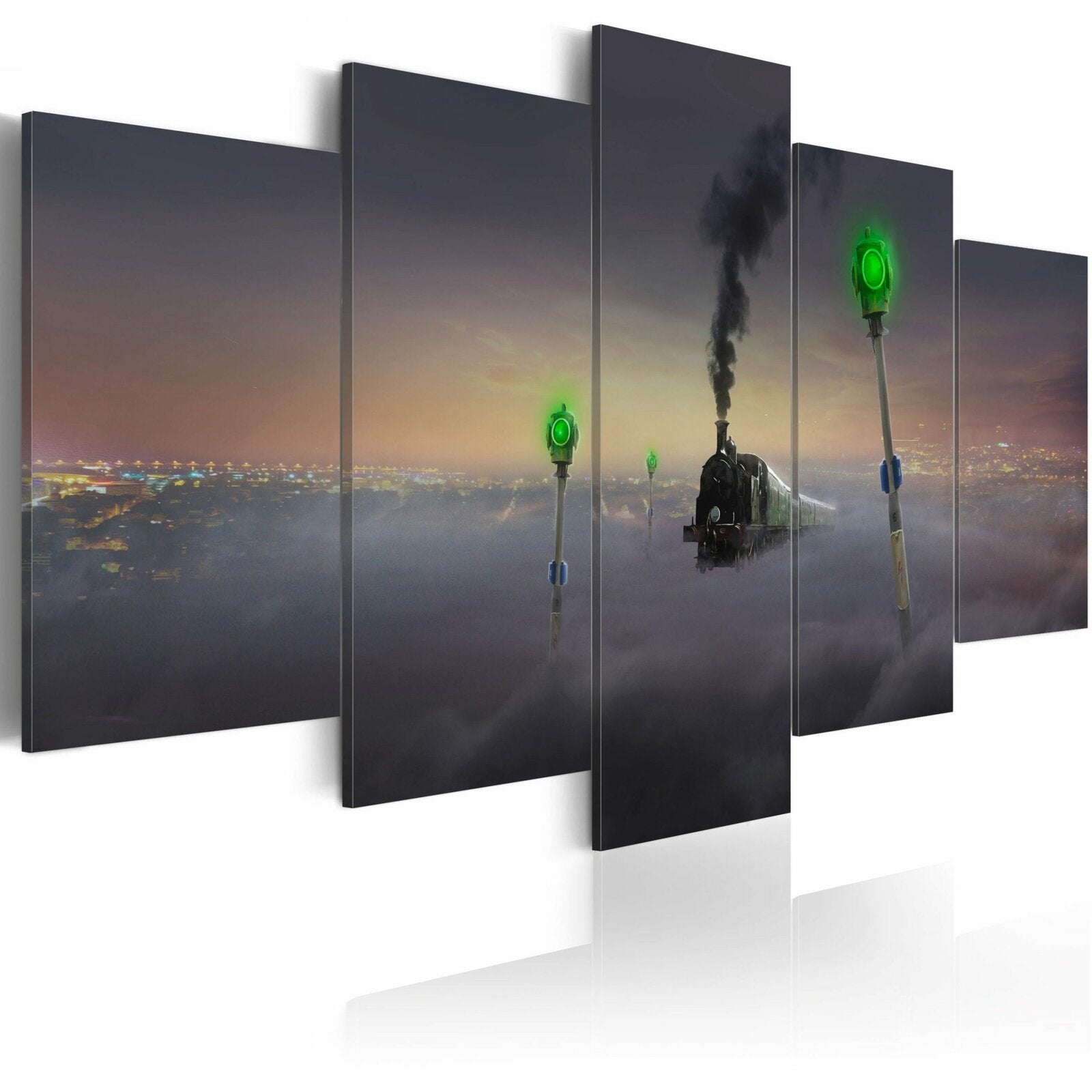 Tableau locomotive à vapeur - 200 x 100 cm | Leroy Merlin
