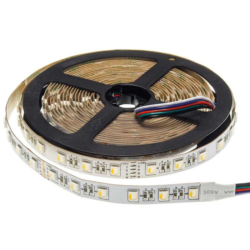 RGBW 24V LED Strip - 16W / M - 1600LM / M - 5M - FLEXIBLE - Optonica ...