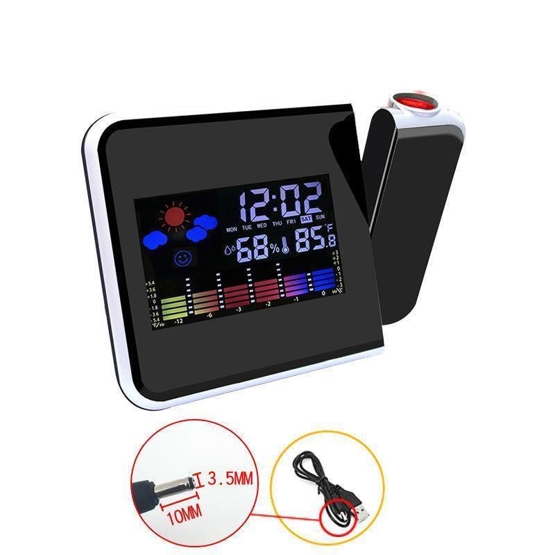 Reloj electrónico LED con luz nocturna silenciosa, alarma positiva ...
