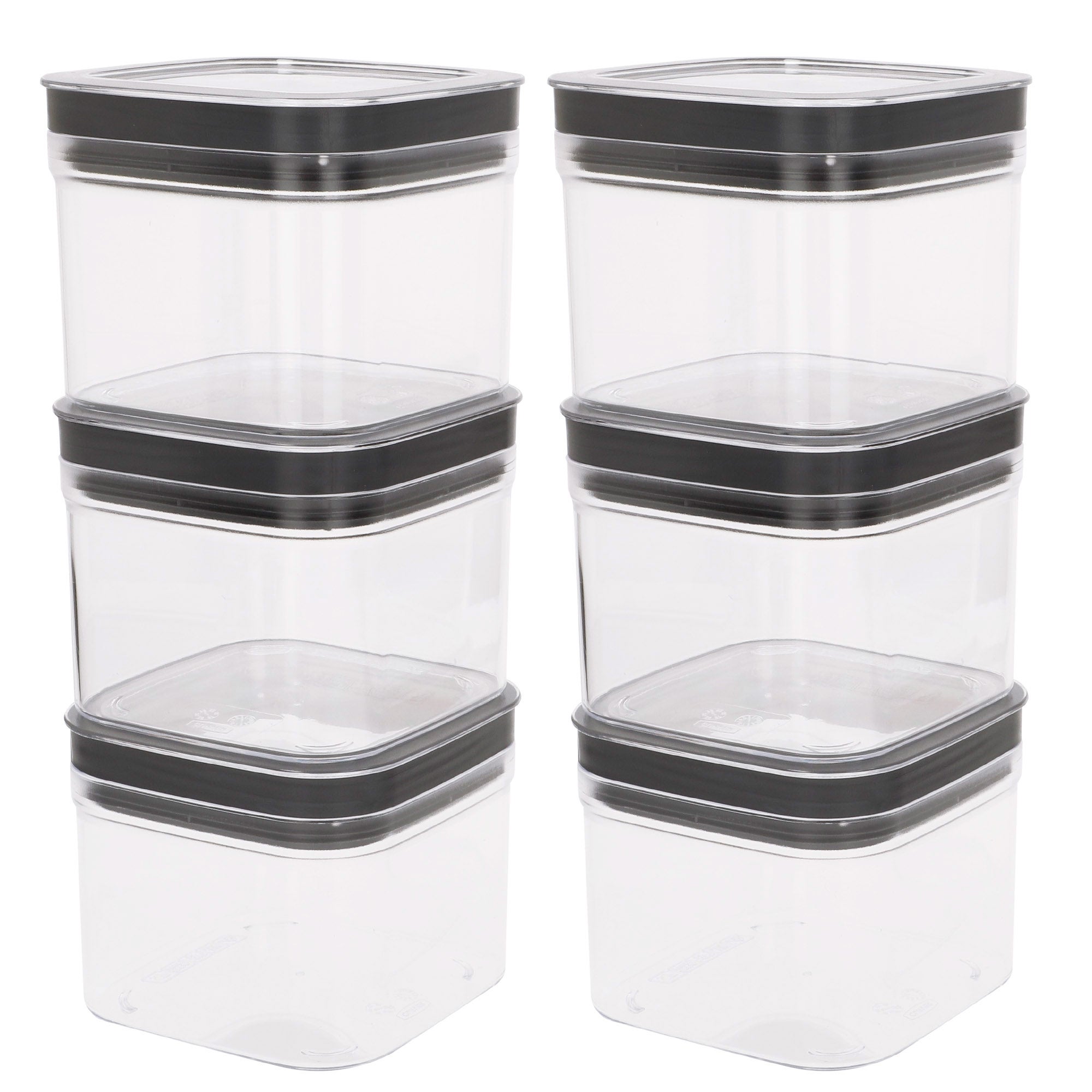 Curver Lot de 6 récipients en plastique hermétiques multi-usages (0,8 L ...
