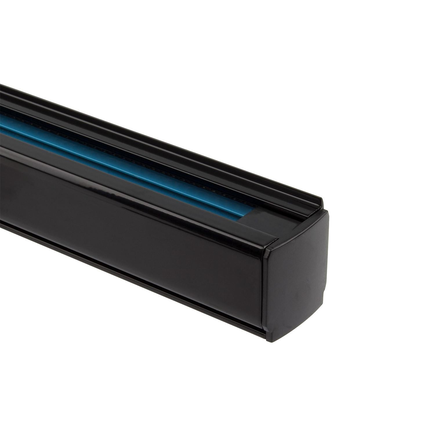 Rail Triphasé Aluminium 2 Mètres pour Spots LED Noir | Leroy Merlin