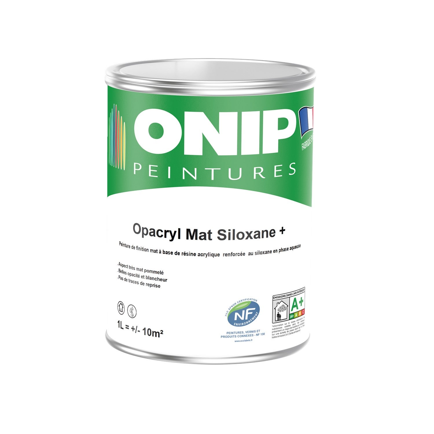 PEINTURE OPACRYL MAT SILOXANE + 10L - ONIP | Bricoman