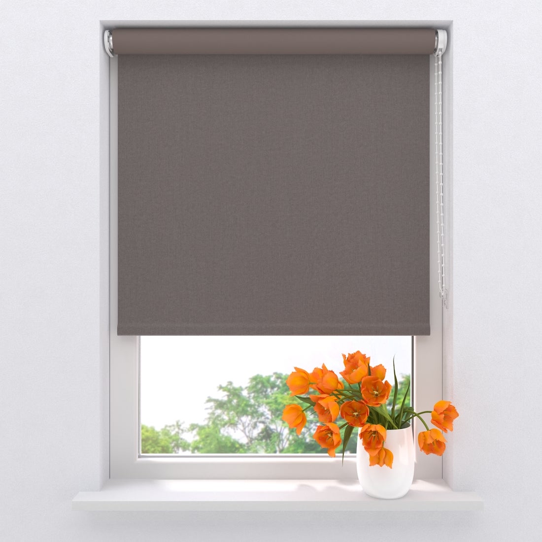 Radeco® Store enrouleur Easy Velvet - Occultant - Taupe - 110 x 190 ...