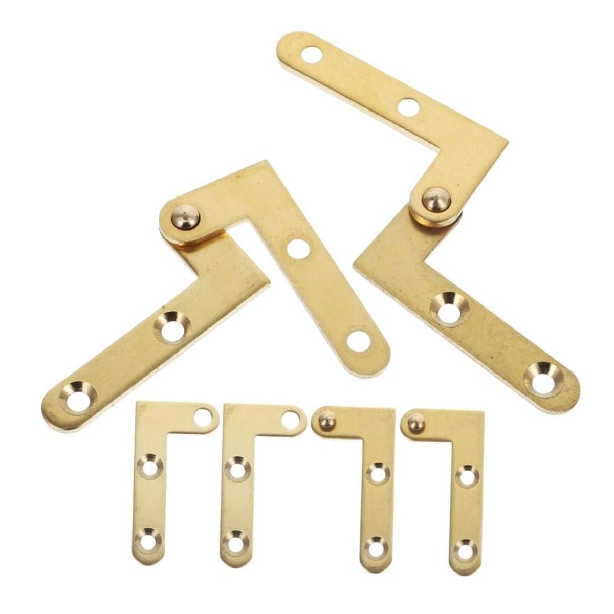FANMITRK 4Sets 360 Degree Rotating Hidden Pivot Hinges Universal Up ...