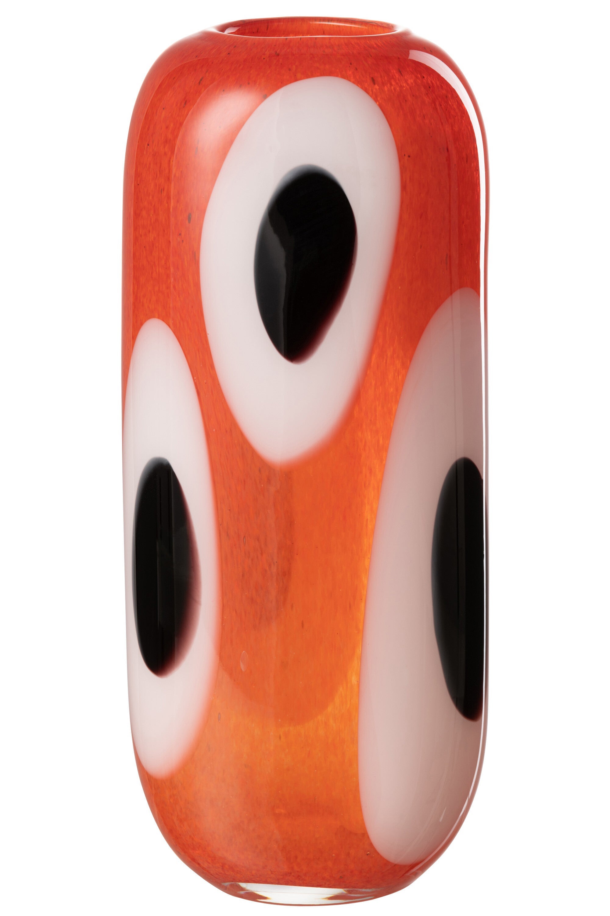 Vase izzy verre blanc/orange 16x11,5x36cm | Leroy Merlin