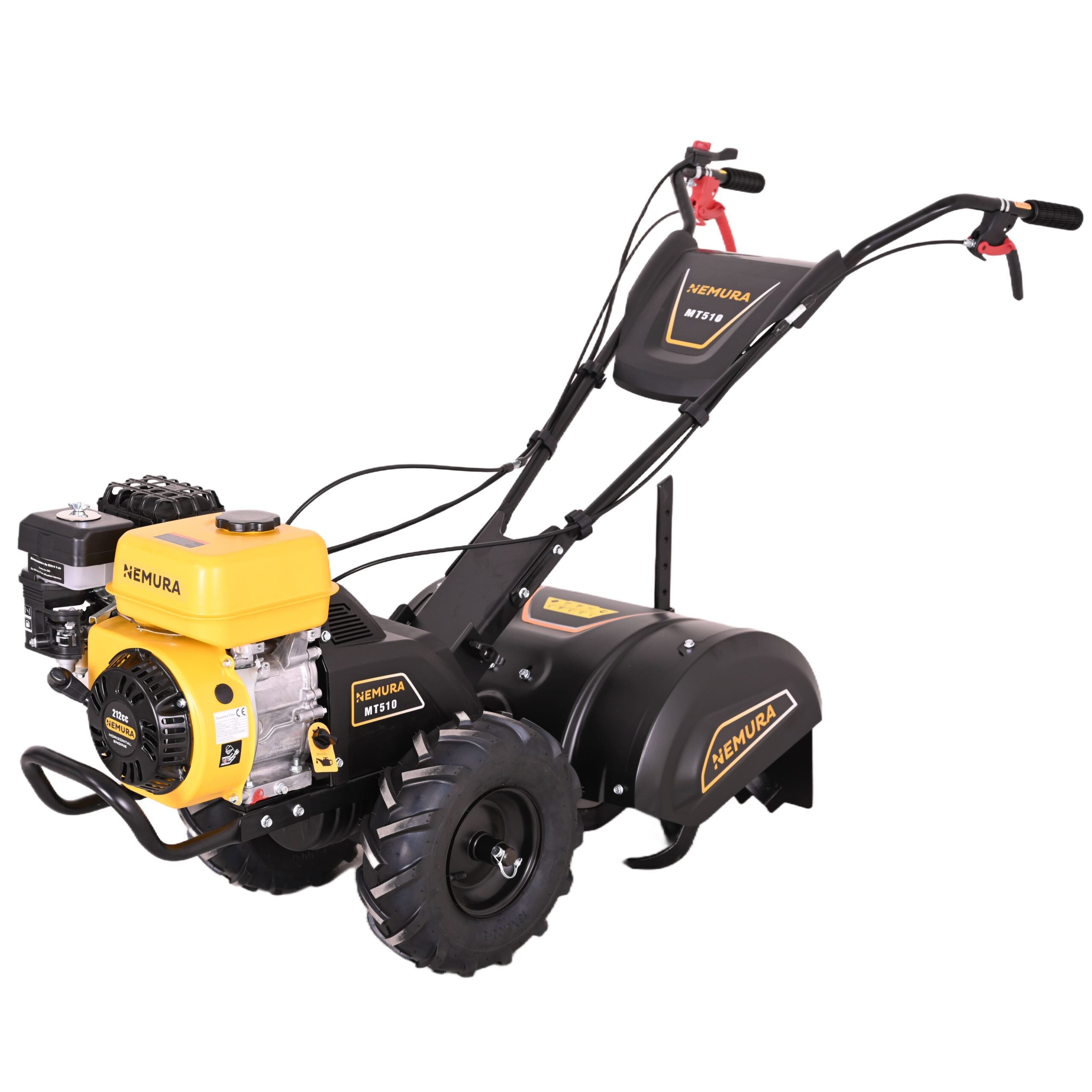 Motoculteur Fraise Arrière 4T Nemura 212cm3 - Largeur de travail 510mm ...