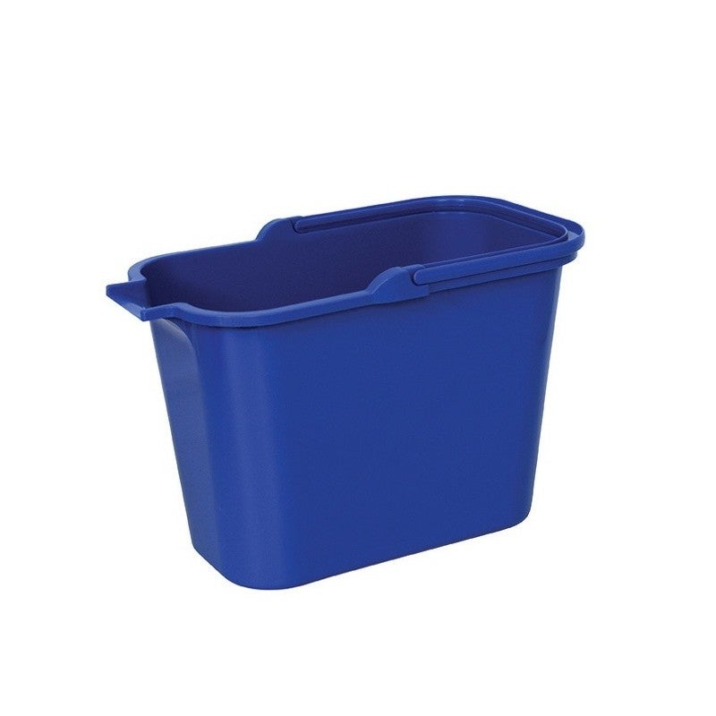 Seau rectangulaire PP 14L Bleu MSV | Leroy Merlin
