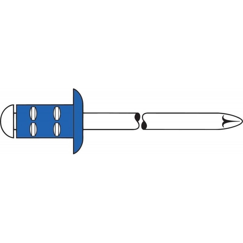 Rivet Acier/Acier4,8x17mm Tête ronde plate Gesipa(Par 500) | Leroy Merlin