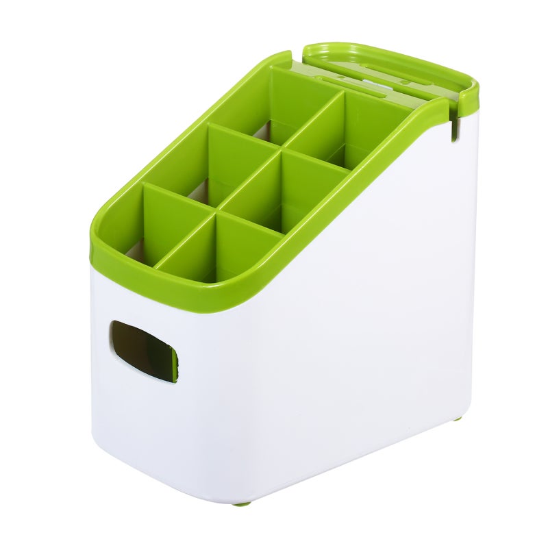 Organisateur de rangement de couverts en plastique, avec bac à couteaux ...