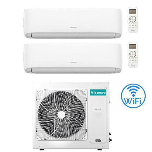 Condizionatore Hisense Hi Comfort Wifi R32 Dual Split Inverter 7000 ...