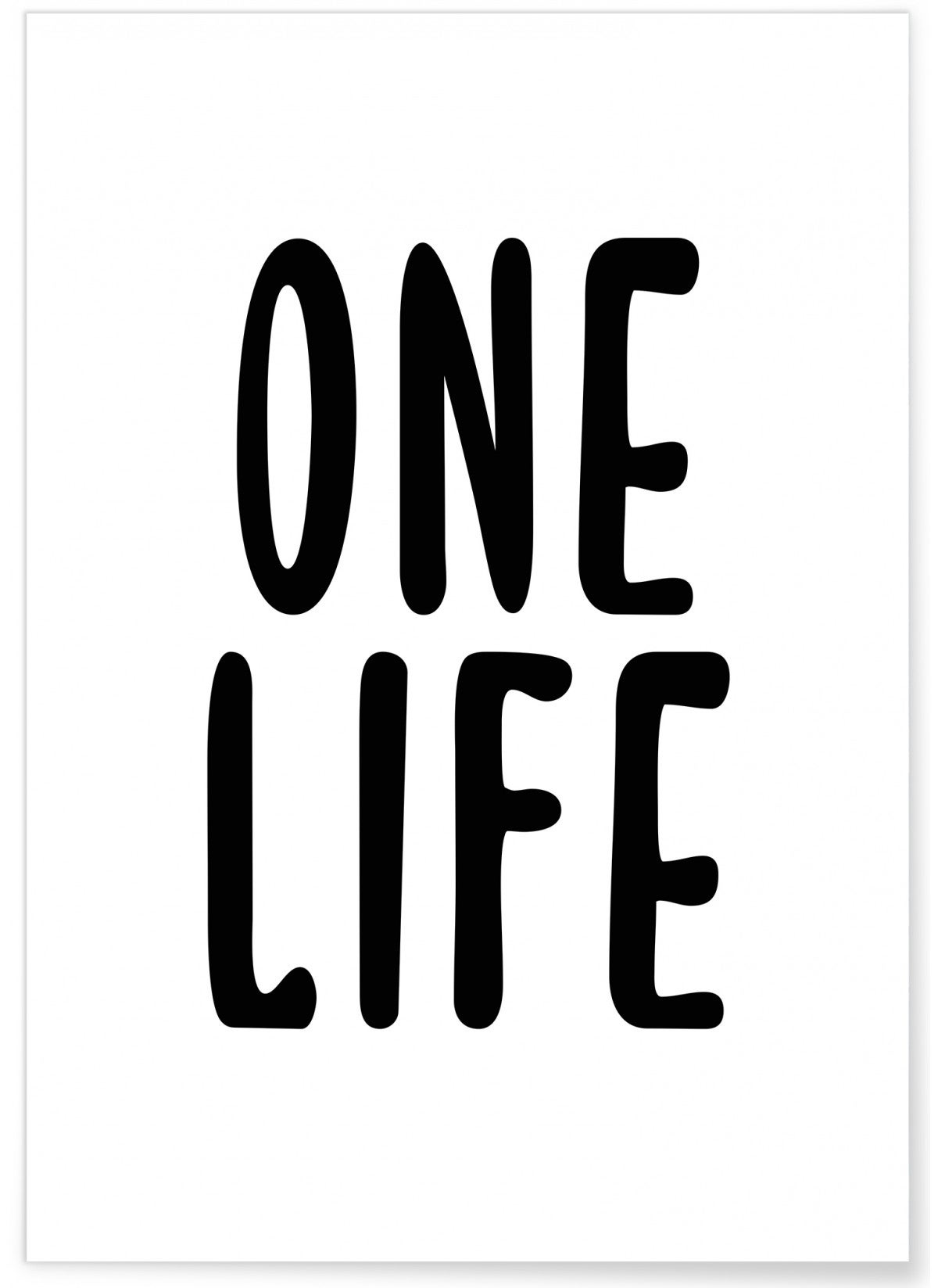 Affiche 'One life' 2 - Format A3 - | Leroy Merlin