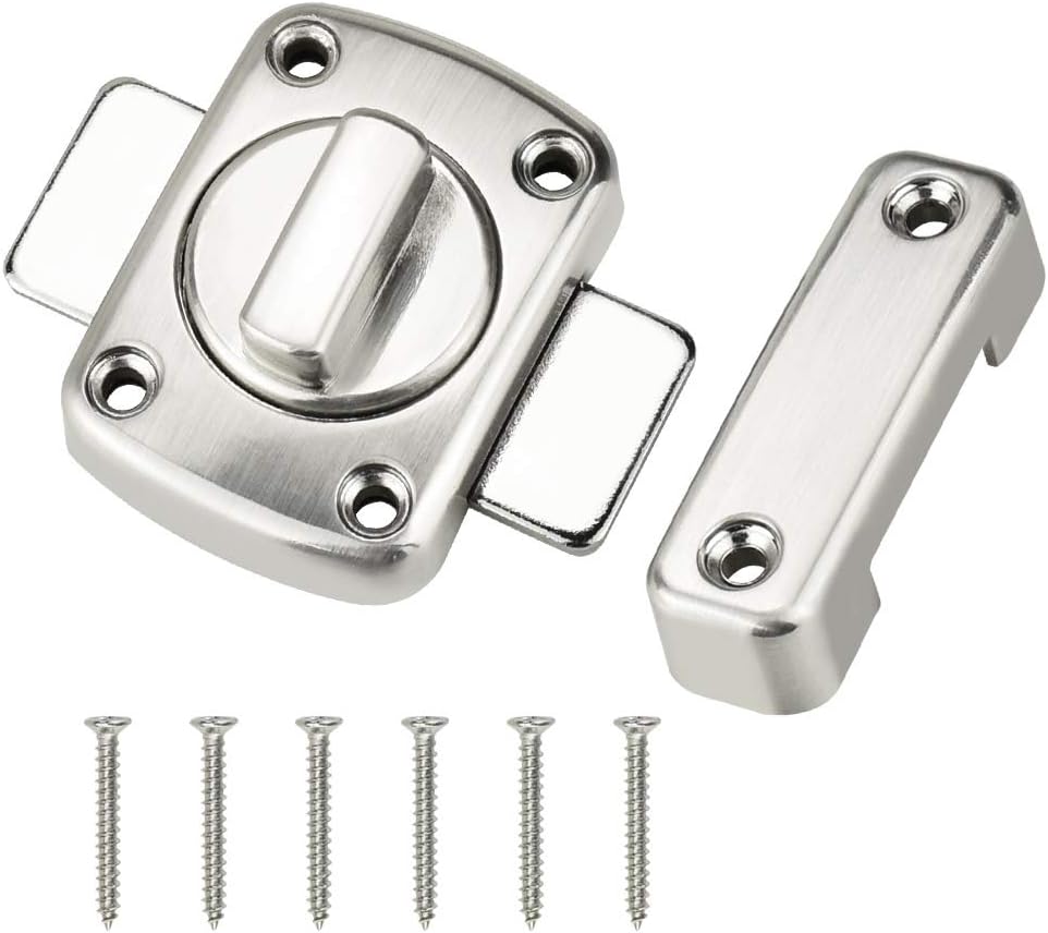 Loquet de Porte Rotatif Fermeture de Porte Intérieure Serrure Loqueteau ...