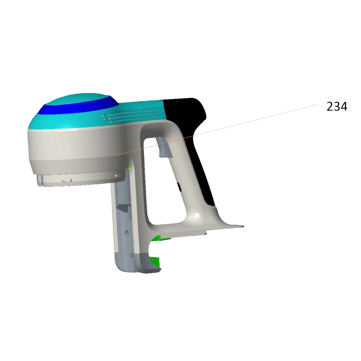 Main body asm nhm/okg d'origine 48033860 48033860 Aspirateur CANDY | Leroy Merlin