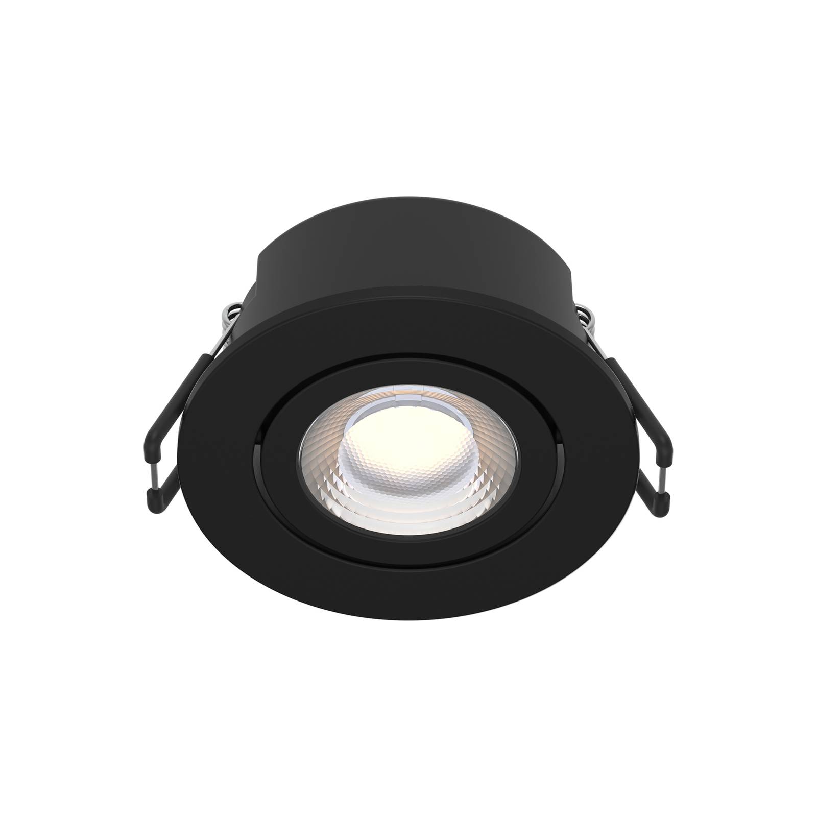 Arcchio downlight LED Eliar rond noir CCT orientable, Projecteur, lampe ...