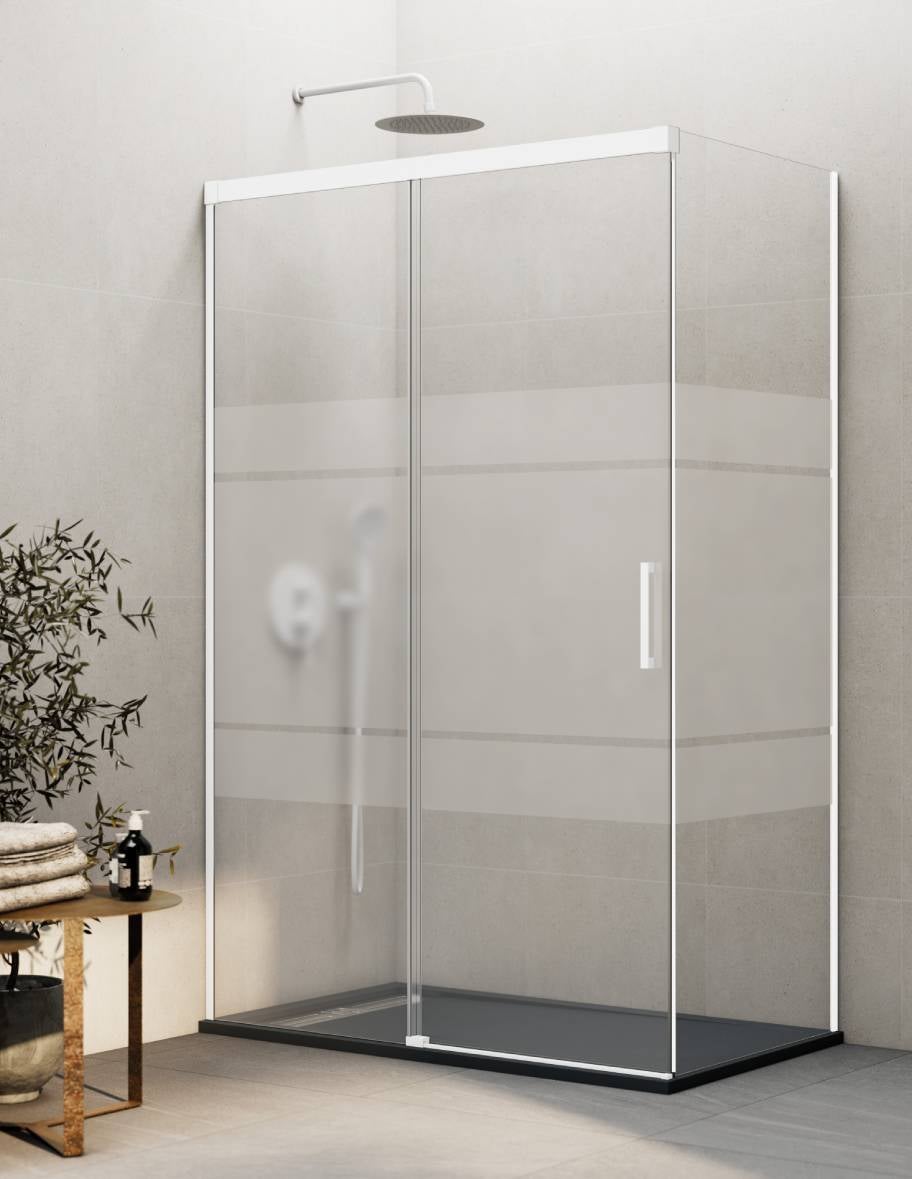 Box doccia THALASSA (BASIC) 1+1 con lato fisso laterale 165x80 cm ...