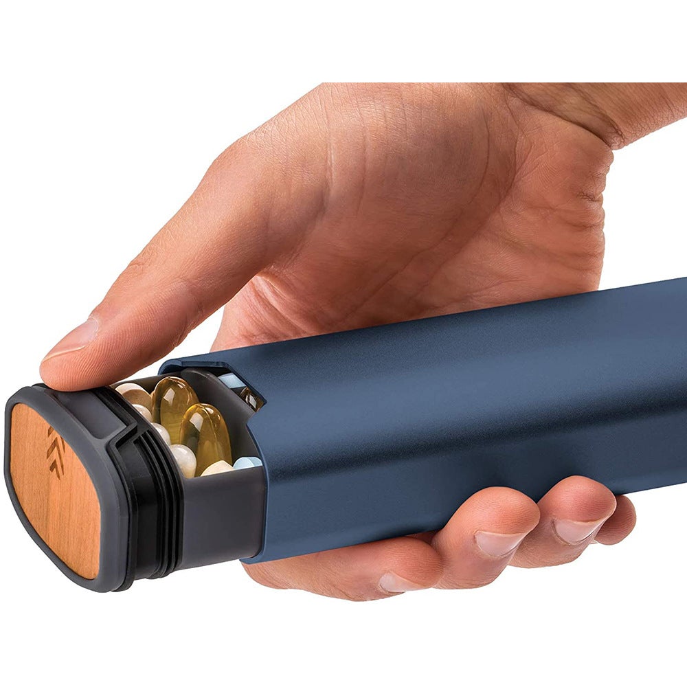 Pastillero azul oscuro de 7 días - Pastillero de viaje semanal ...