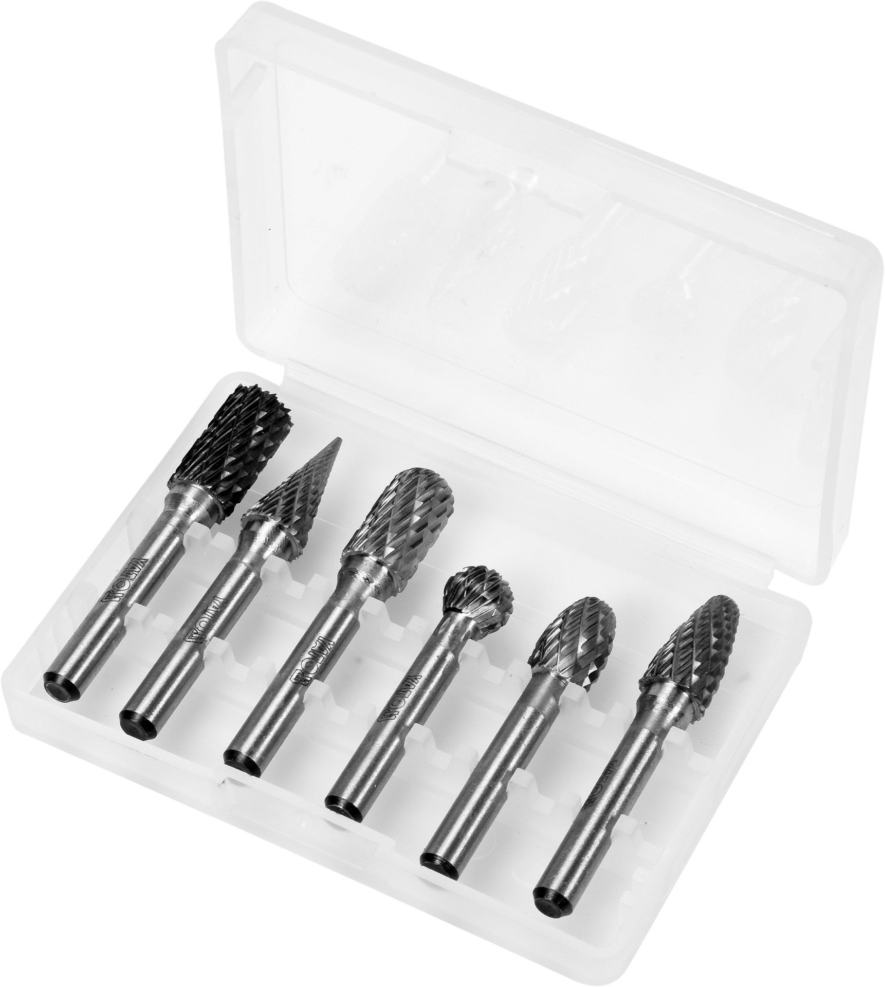 ASSORTIMENT DE 6 FRAISES LIMES ROTATIVES EN CARBURE DE TUNGSTENE ...