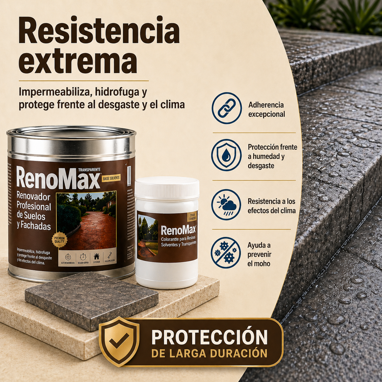 RENOMAX - Resina Hormigon Impreso y Superficies Porosas Al Disolvente ...