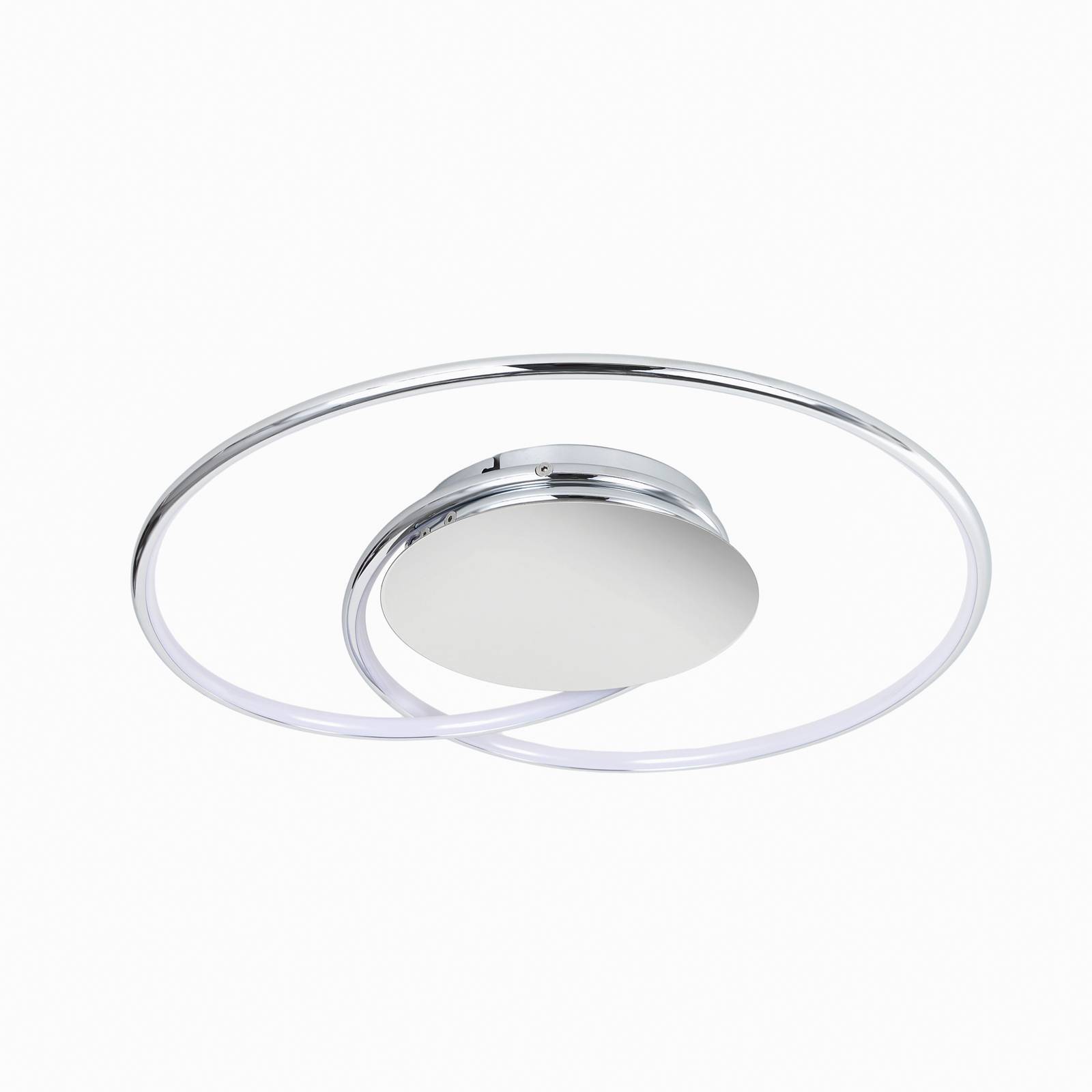Lindby Plafoniera LED Joline, Ø 45 cm, color cromo, metallo, lampada ...