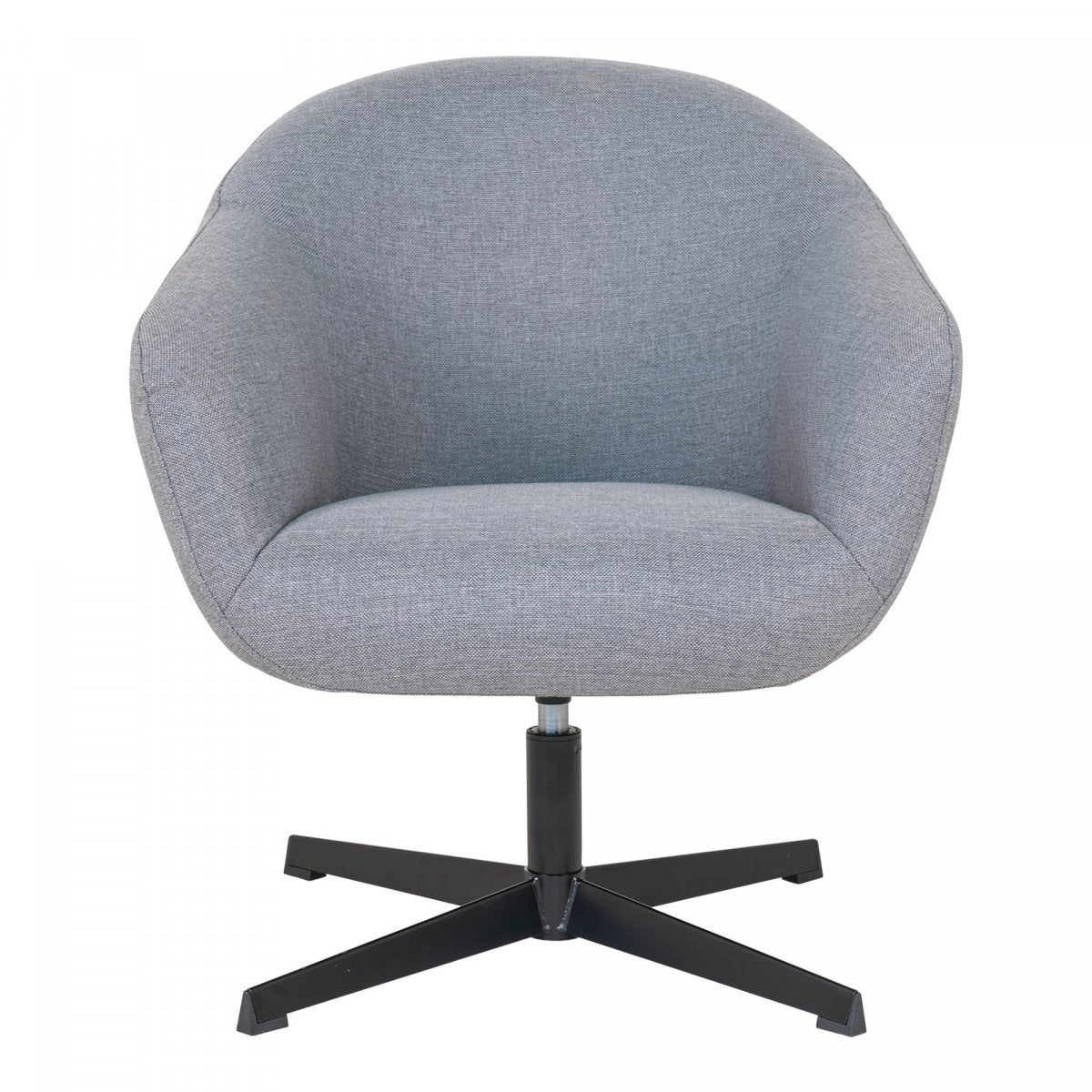 Fauteuil pivotant en tissu et pieds PERTH | Leroy Merlin