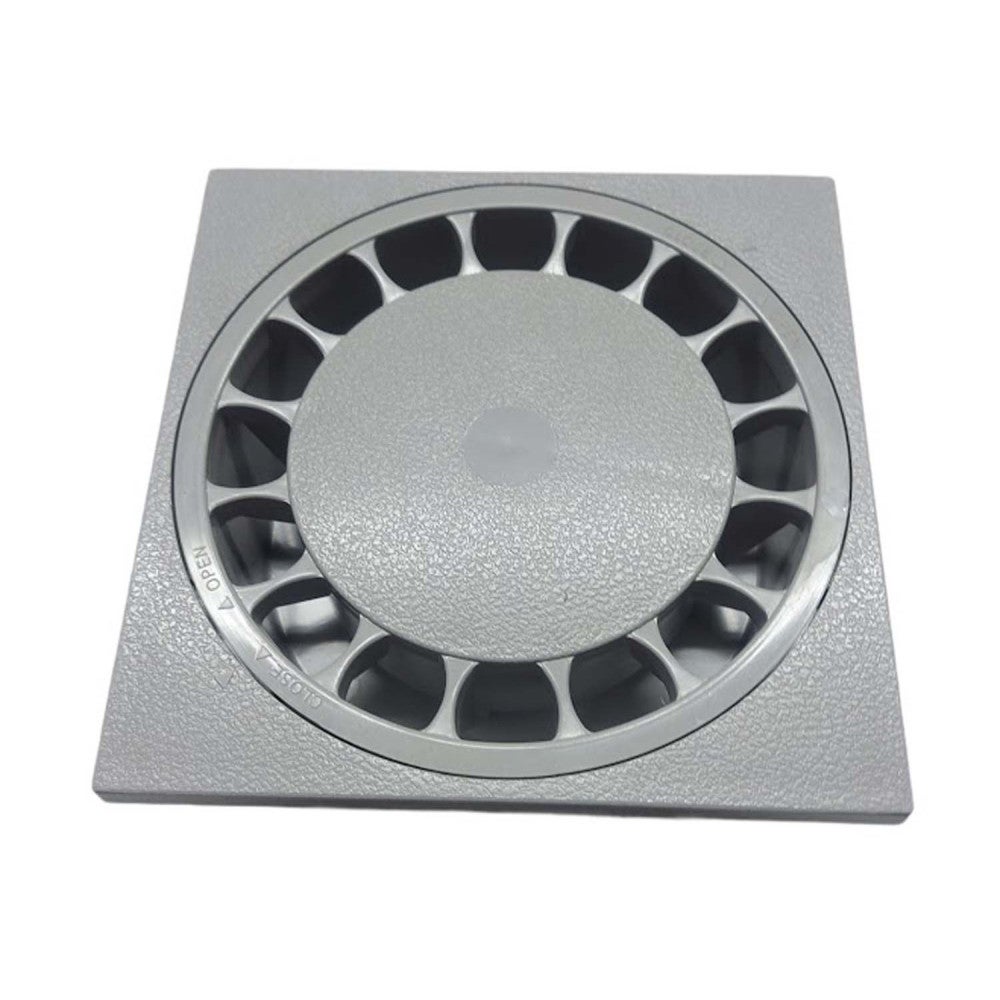 Court siphon PVC Pro gama 150x150mm salida al aire libre Ø40/50 gris ...