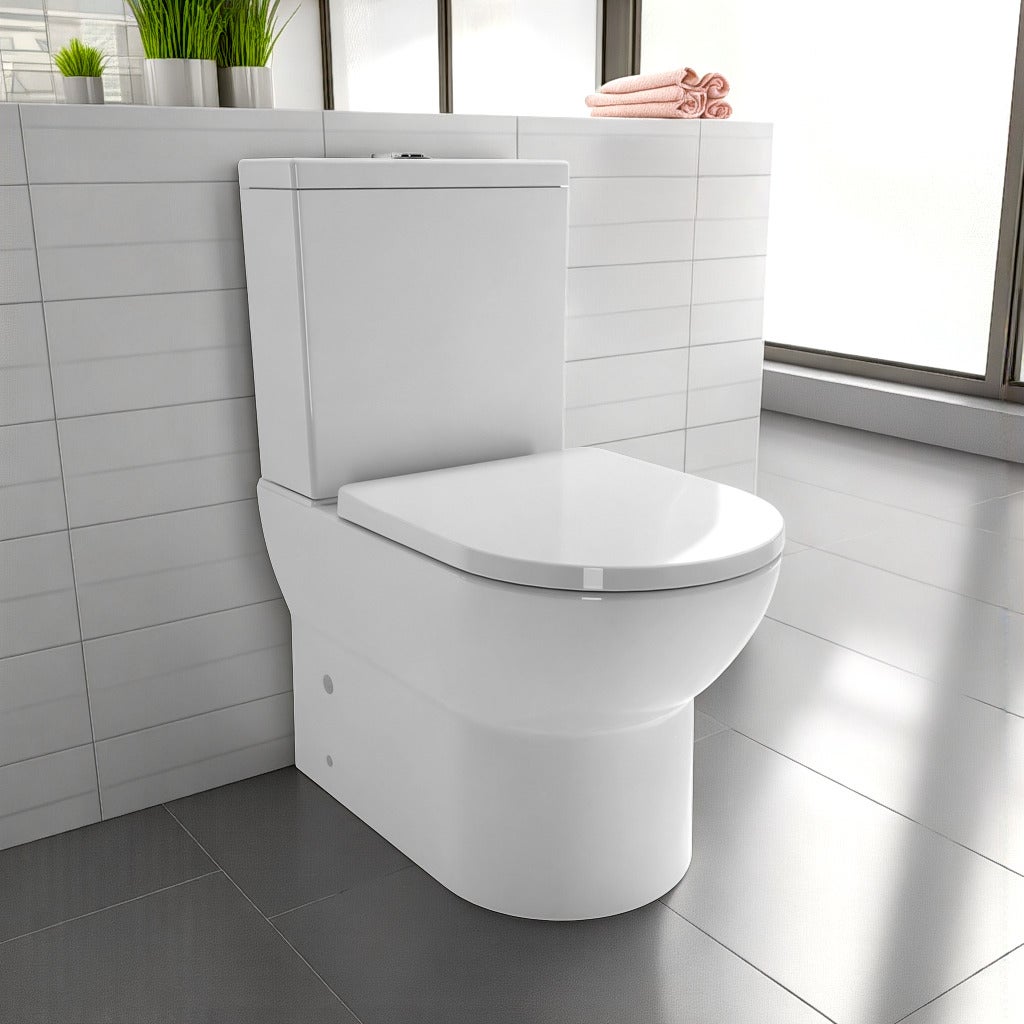 WC V4 | TOILETTE EN CERAMIQUE | ABATTANT AMORTI | SYSTEME RIMLESS ...