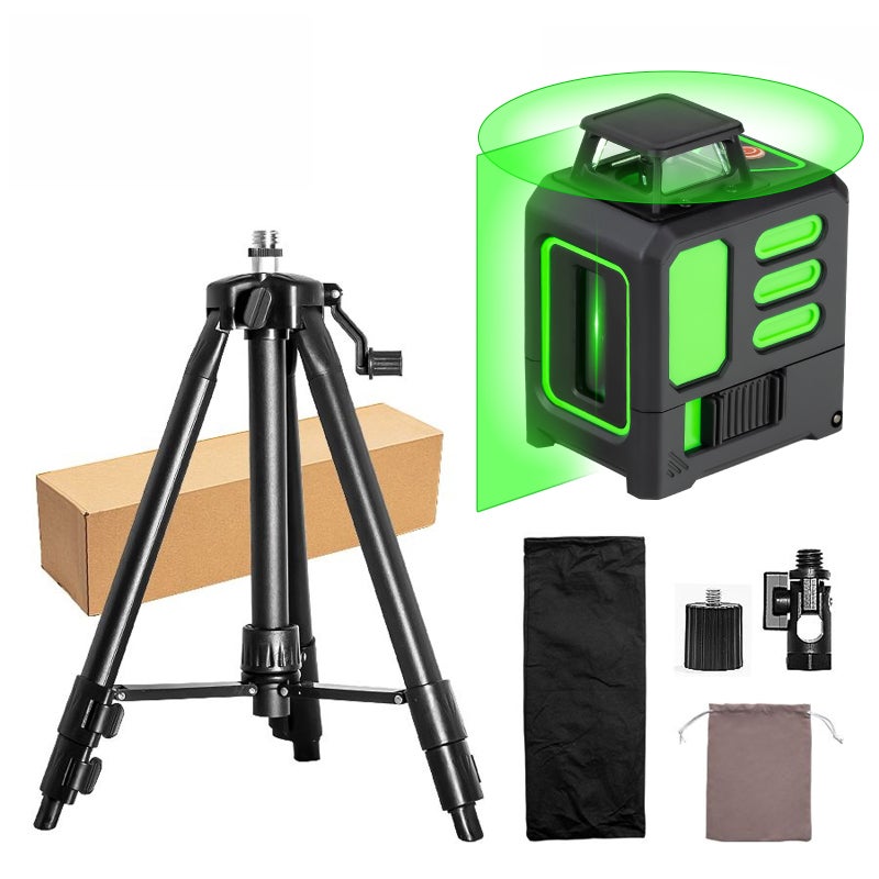Niveau laser auto-nivelant 5 lignes, Niveau laser croisé vert, Niveau ...