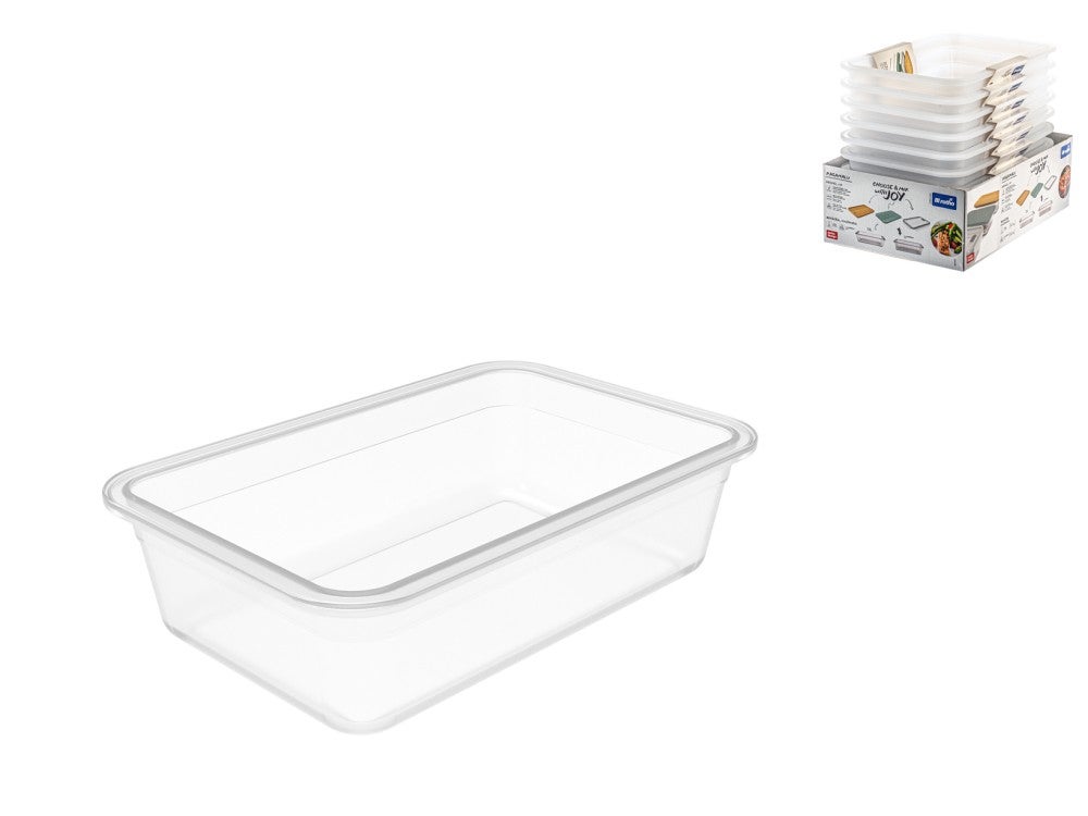 Récipient en polypropylène Pagamalu 1,2 l, sans couvercle, transparent ...