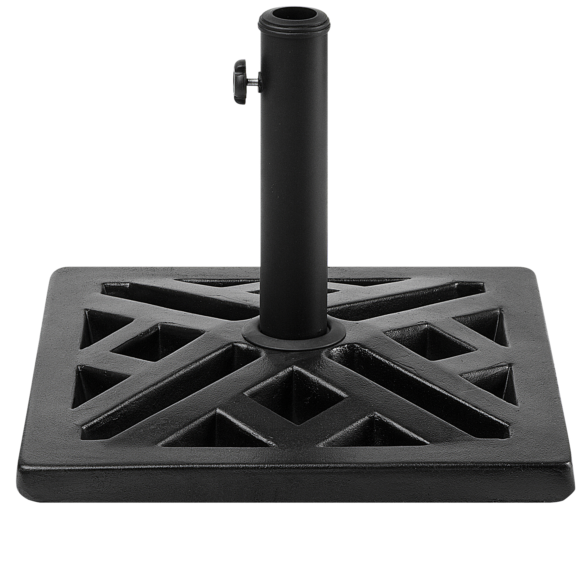 Socle de parasol CHIETI Noir Carré 17 kg | Leroy Merlin