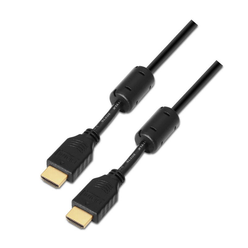 C ble hdmi/hec haut d bit avec ferrite. a/m/m. noir. 1,8 m | Leroy Merlin