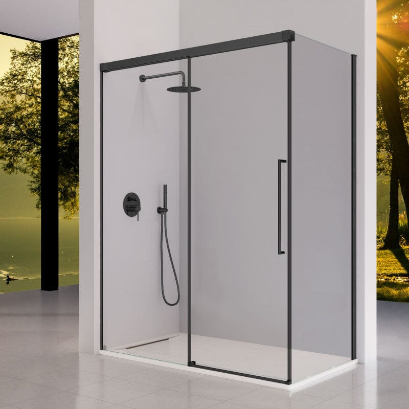 Frontal de ducha con Puerta Corredera 126-129 cm + Lateral fijo PAVIA ...