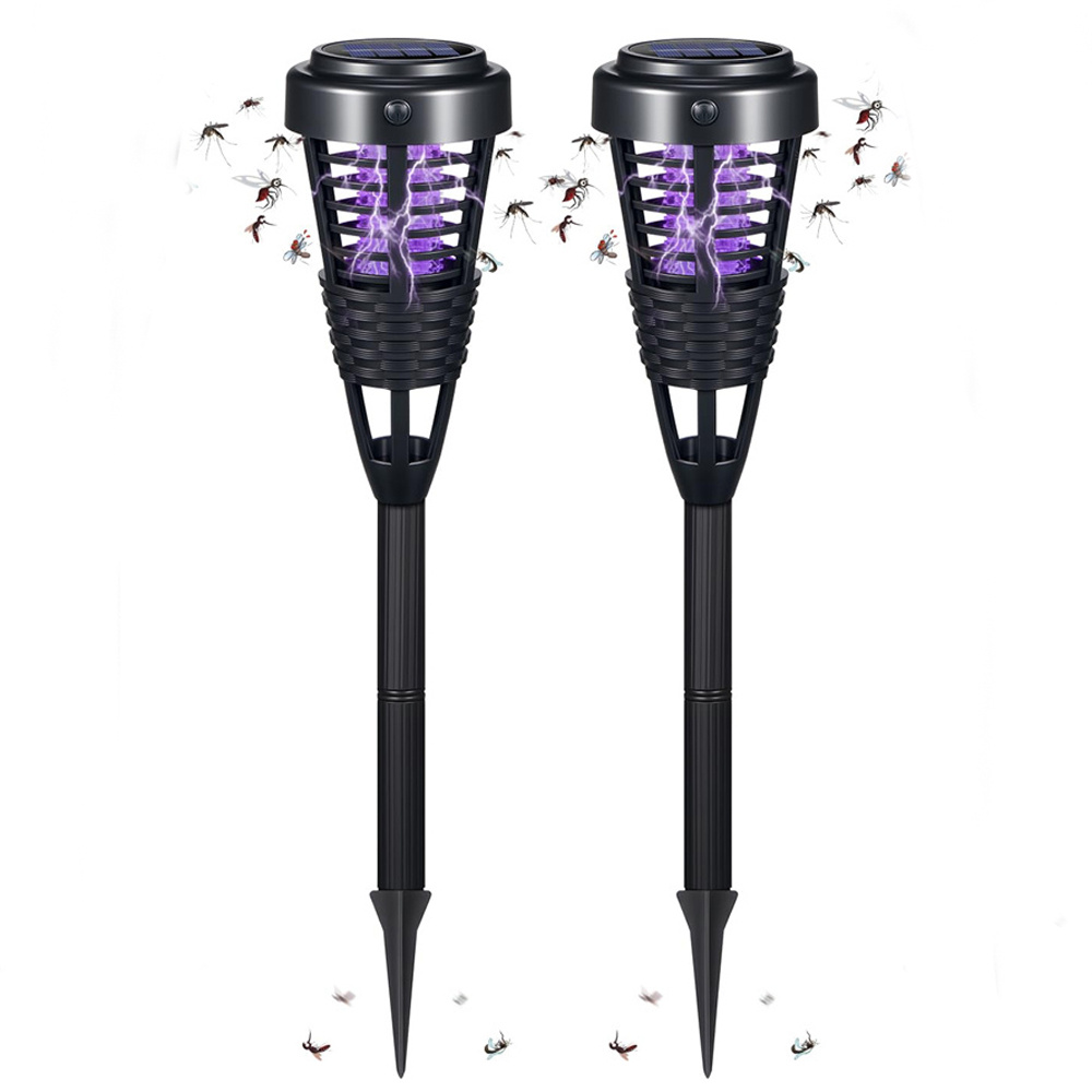 Lot de 2 lampes solaires anti-moustiques, lampes anti-insectes pour ...