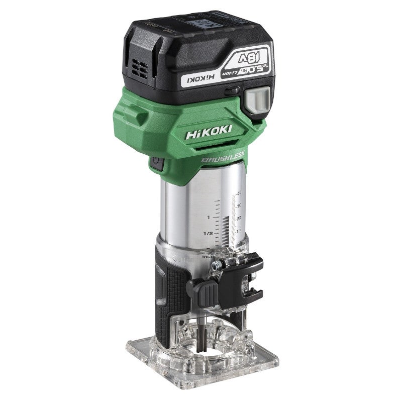 HIKOKI Affleureuse 8mm 18V 5Ah - M1808DAWPZ | Leroy Merlin