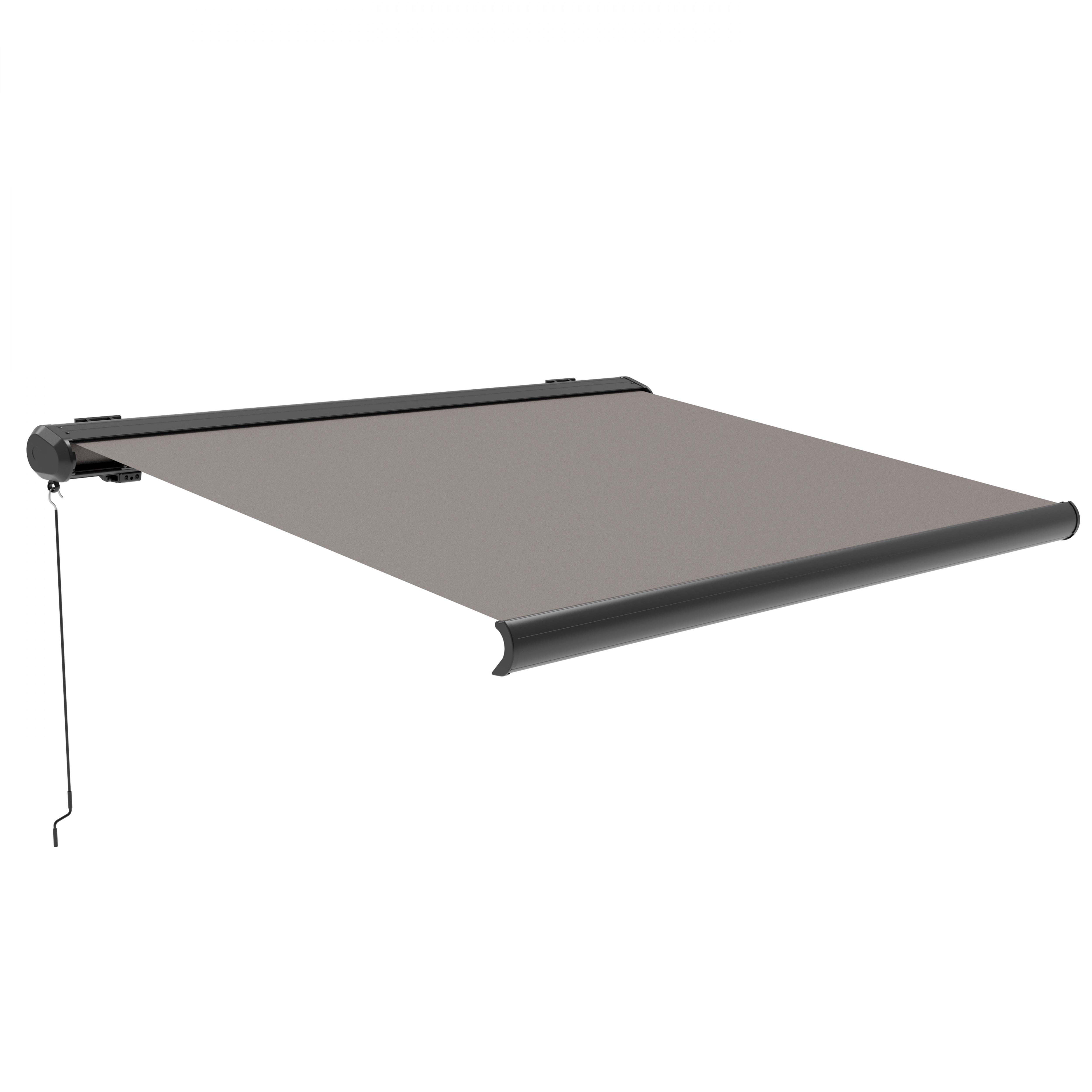 Toldo de aluminio color topo de 2.95x2.5m con caja integrada | Leroy Merlin
