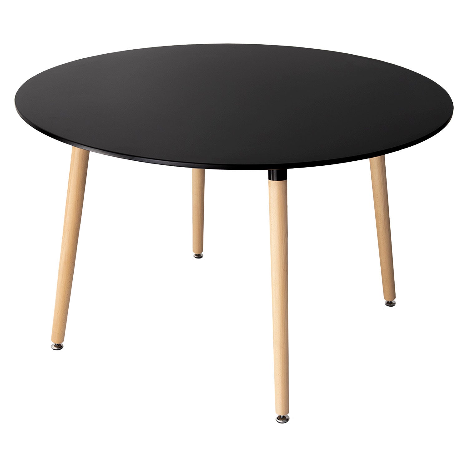 Table ronde 120cm noire MARTHA | Leroy Merlin