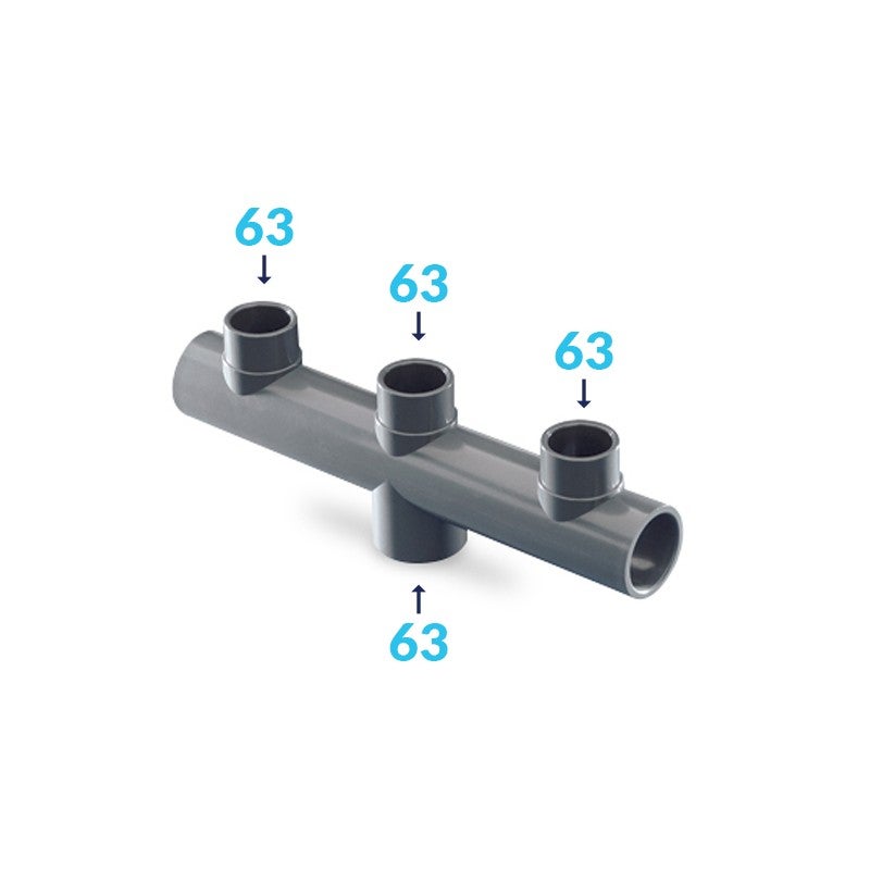 Collecteur de distribution 3 voies Ø 63 | Leroy Merlin