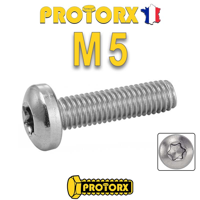 Vis à Métaux BOMBÉE SIX LOBES : (M5 x 20mm) x 50pcs | Acier Inox A2 ...